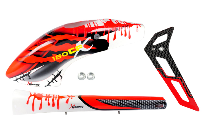 Airbrush Fiberglass True Blood Fuselage set - BLADE 180 CFX