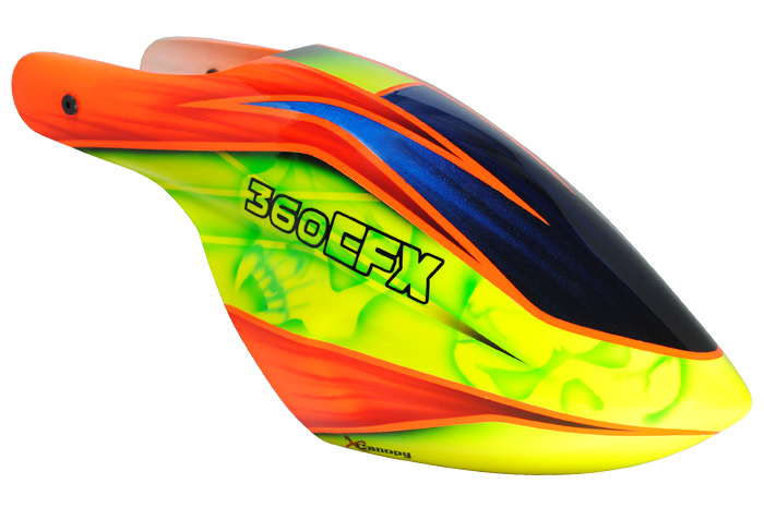 Airbrush Fiberglass Kollor Skull Canopy - BLADE 360 CFX