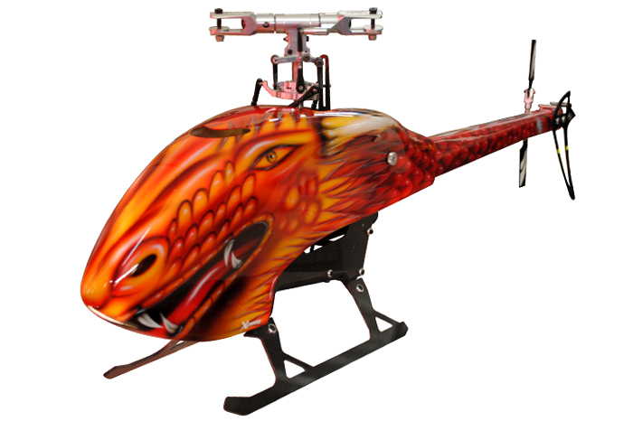 Airbrush Fiberglass Fire Dragon Canopy Set - GOBLIN 500